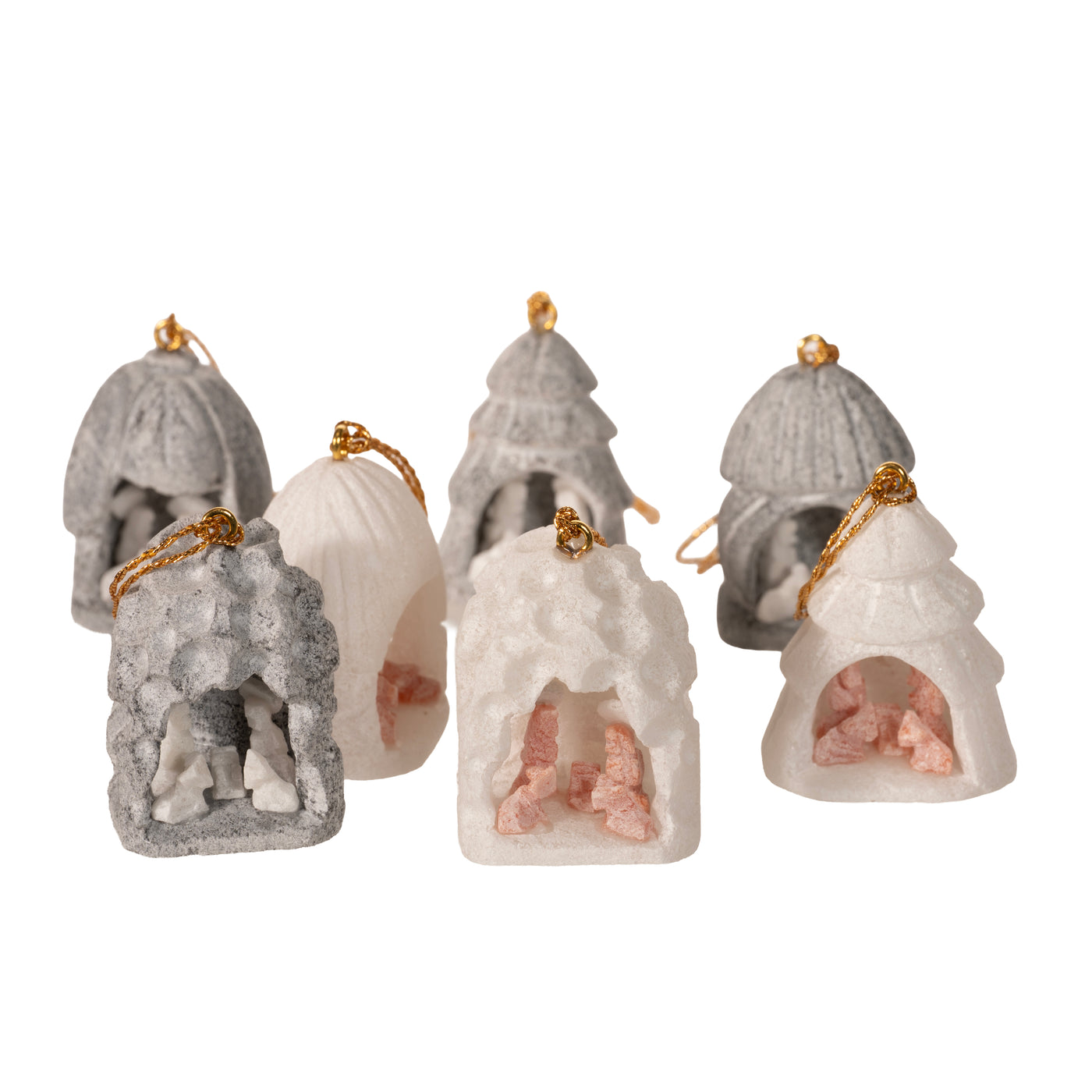 Alabaster Nativity Ornament - mini